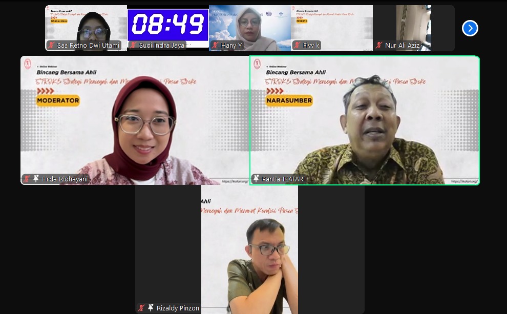 Dosen UGM Moderatori Webinar Awam Mengenai Stroke – Farmakologi FK